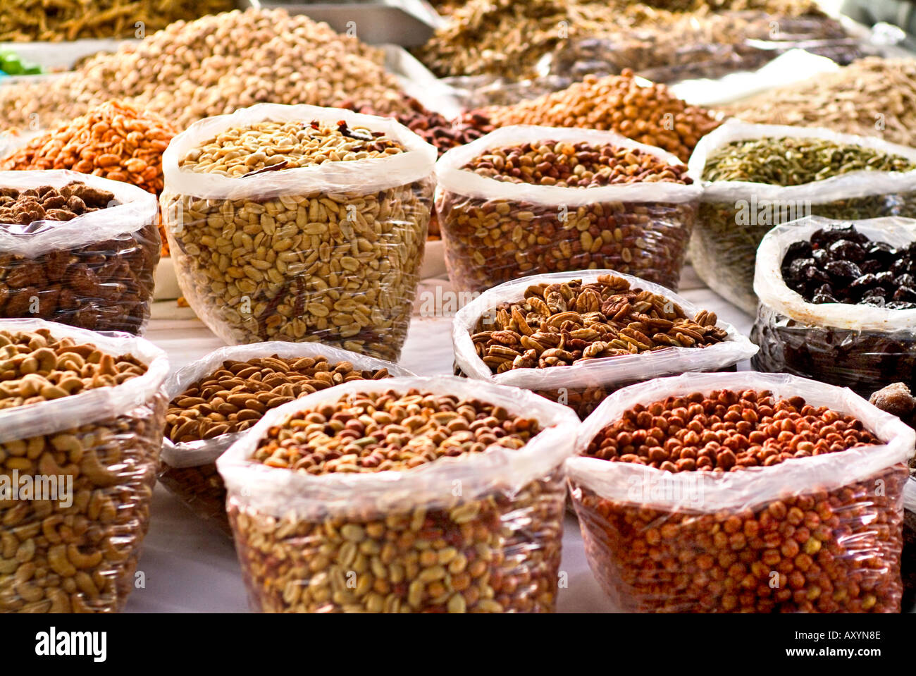 Variety bulk nuts in market hi-res stock photography and images - Alamy