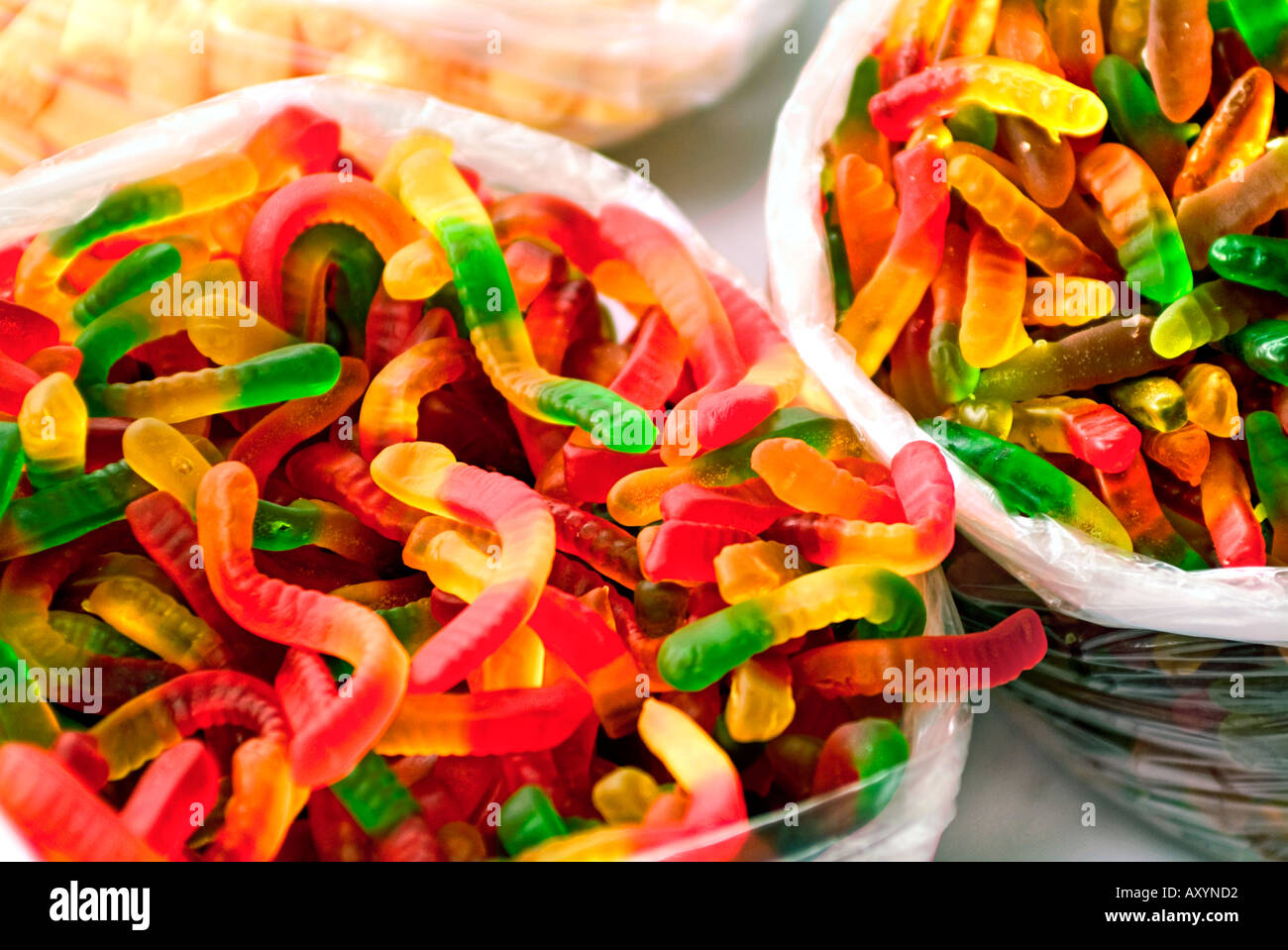 Gummy worms hi-res stock photography and images - Alamy