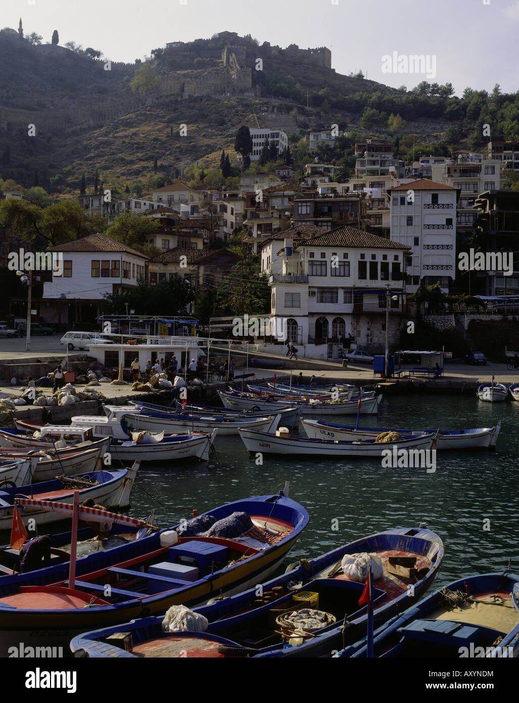 geography / travel, Turkey, Alanya, port, marina, overview, port basin ...
