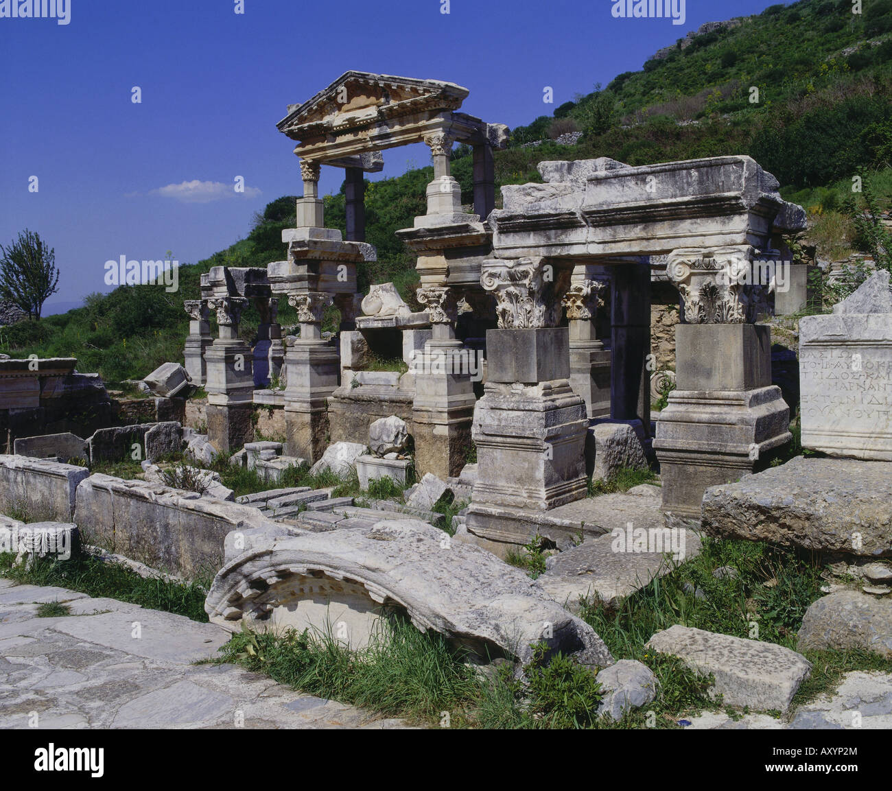 geography / travel, Turkey, Ephesus, Trajan castle, ruins, archaeology ...