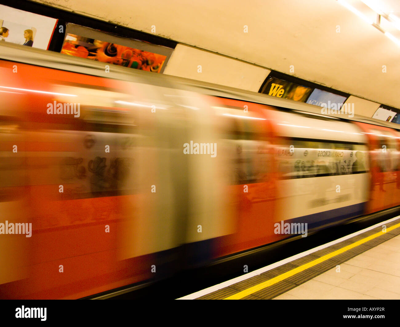 London underground train arriving hi-res stock photography and images ...
