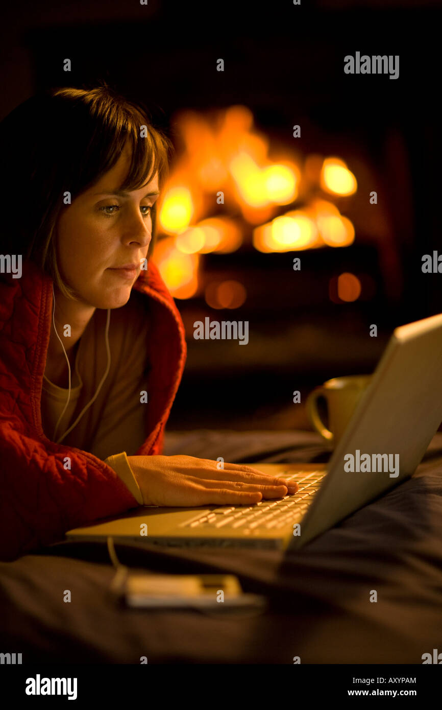 Warming beside the fire hi-res stock photography and images - Alamy