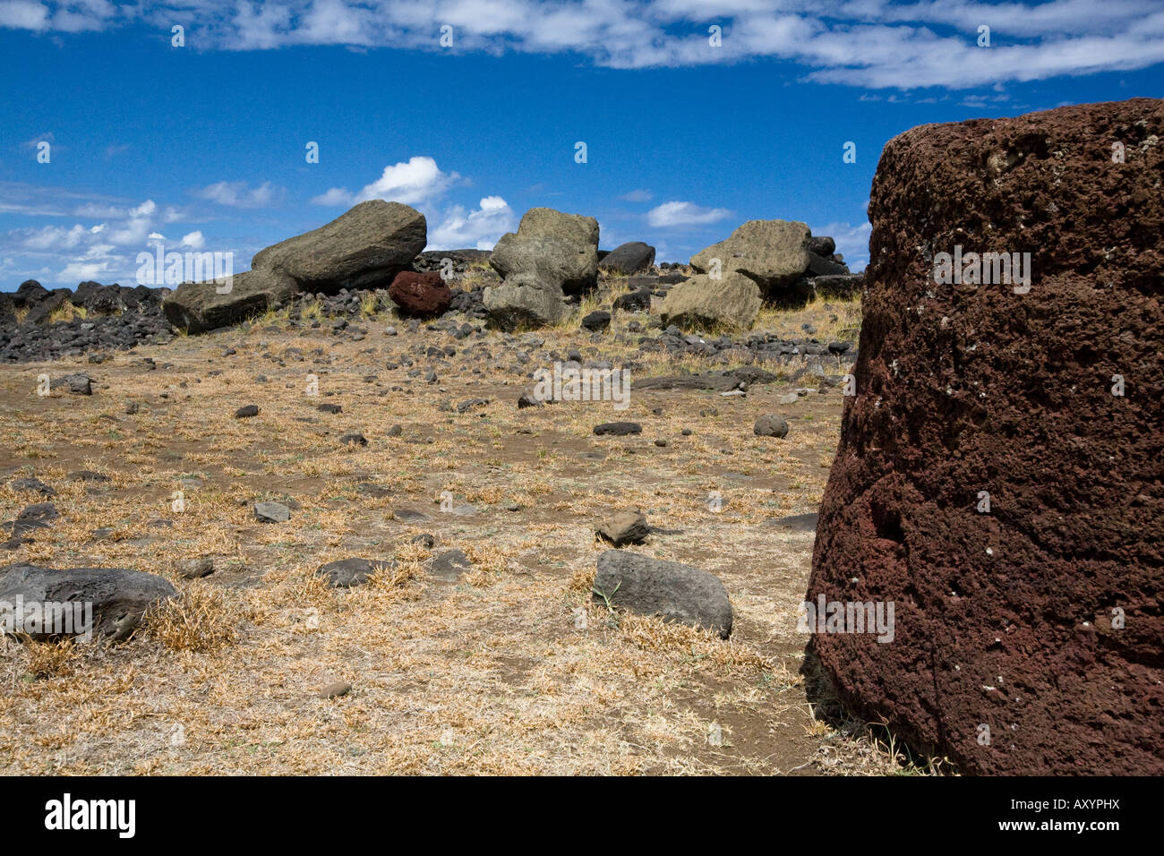 Easter island ahu akahanga hi-res stock photography and images - Alamy
