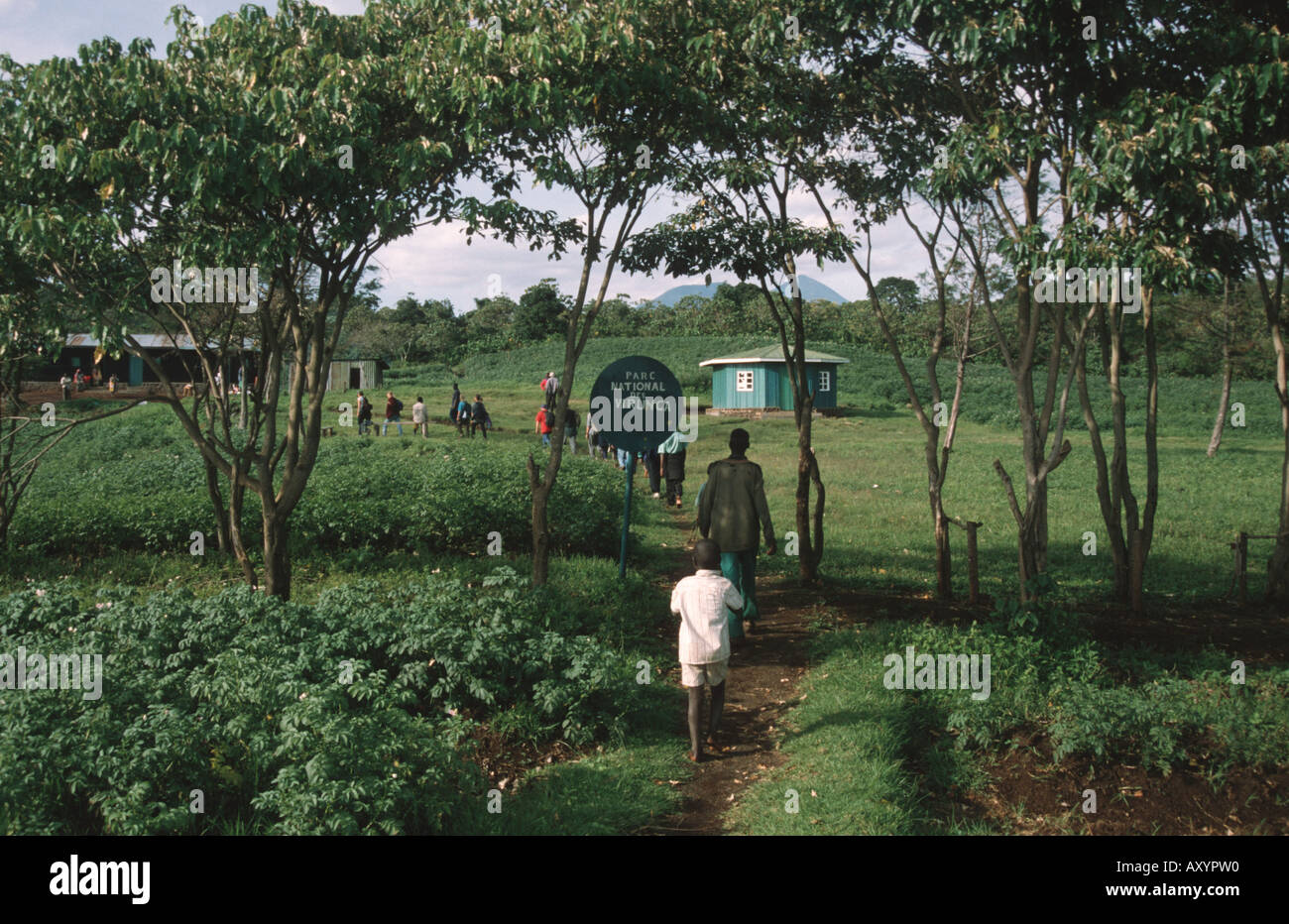 Entry to the virunga national park hi-res stock photography and images ...