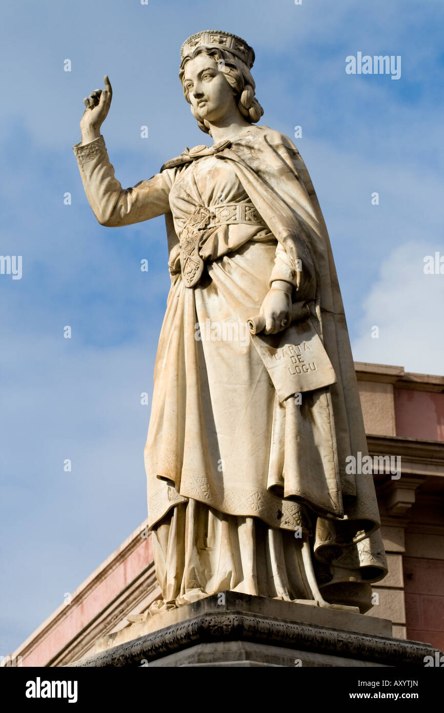 Piazza Eleonora Square Oristano Stock Photo - Alamy