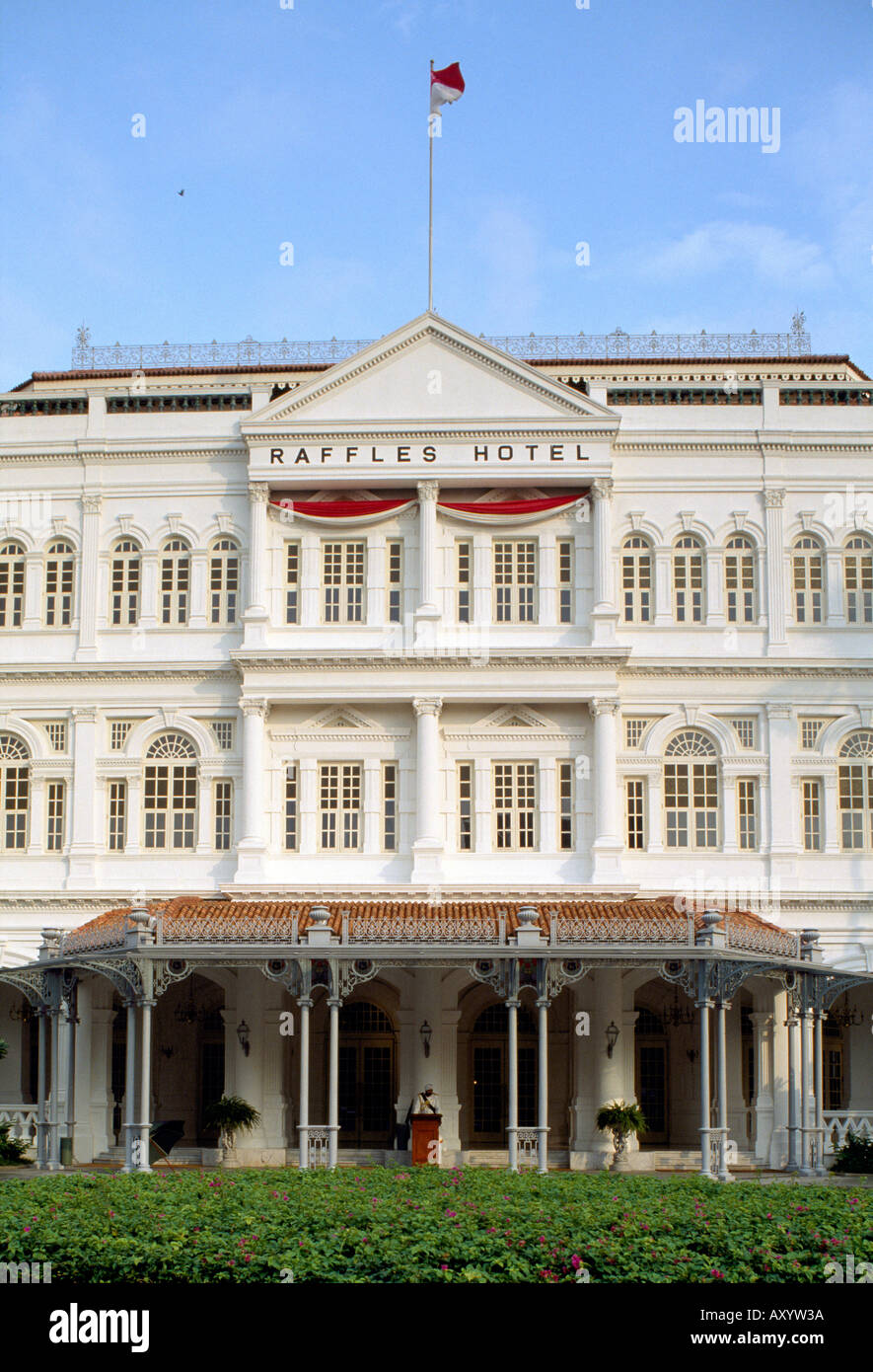 Singapur, Raffles Hotel, Eingangsbreeich Stock Photo - Alamy