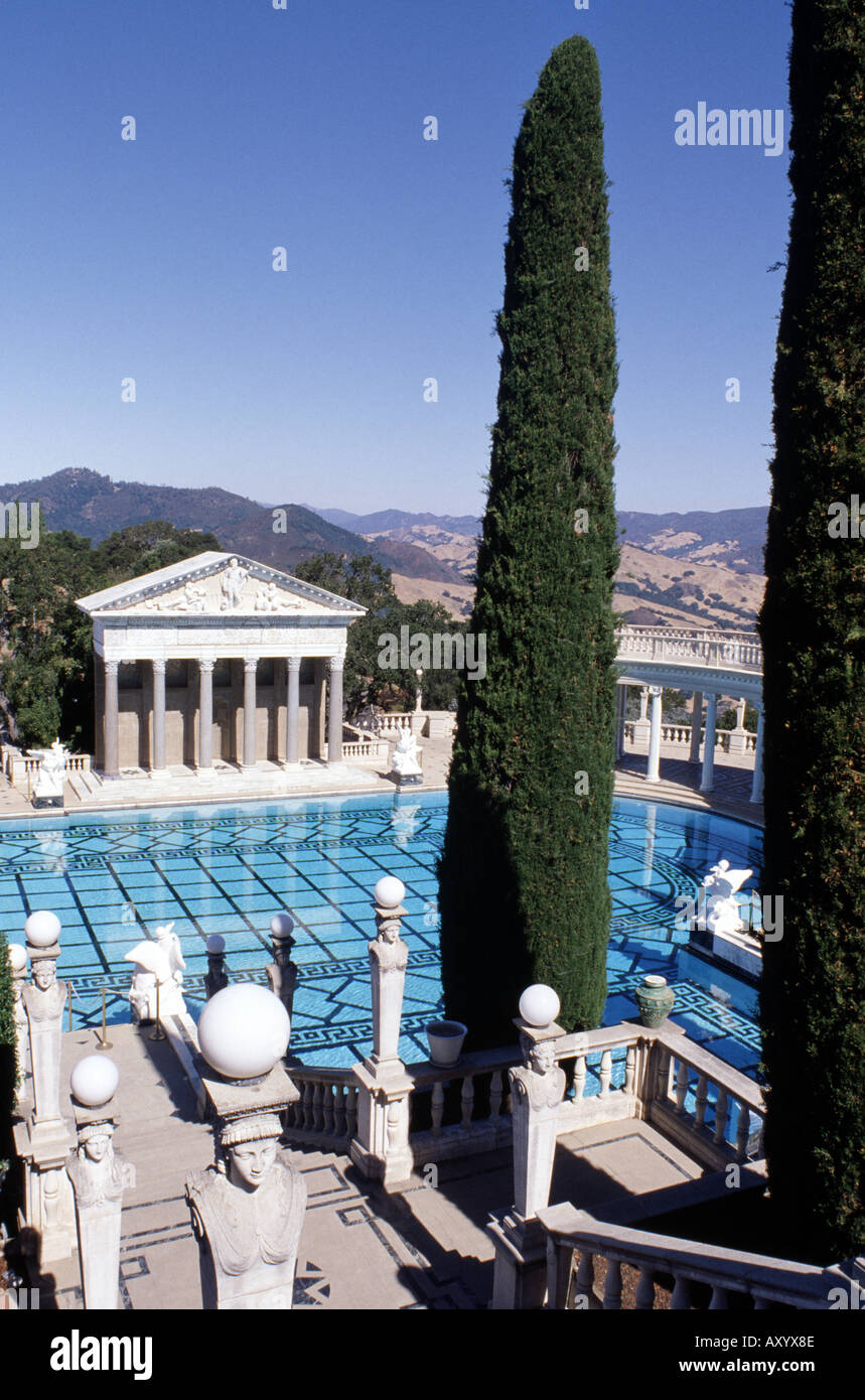 San Simeon, Hearst Castle, Pool Stock Photo - Alamy