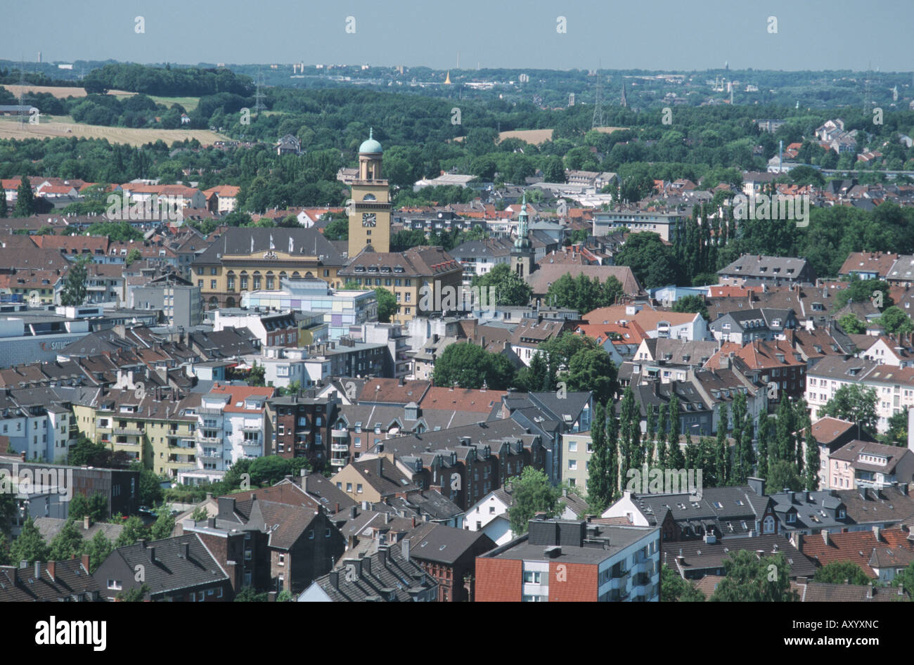 Witten overview with town hall hi-res stock photography and images - Alamy