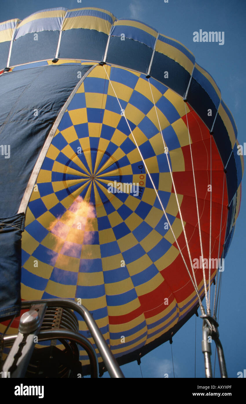 hot-air balloon, heating, Germany, Ruhr Area Stock Photo - Alamy