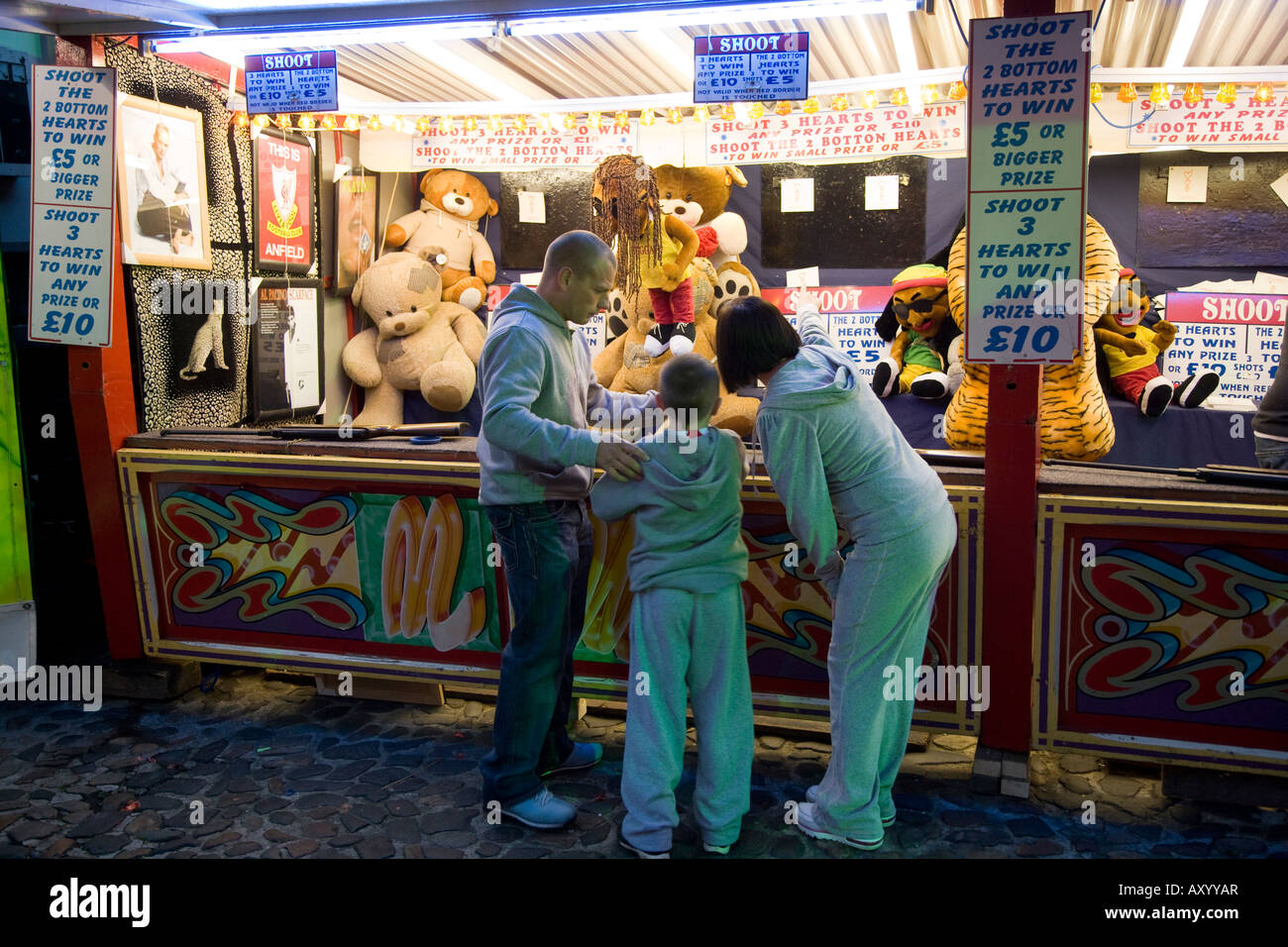 Shooting Gallery Stokesley September Fair North Yorkshire Stock Photo ...
