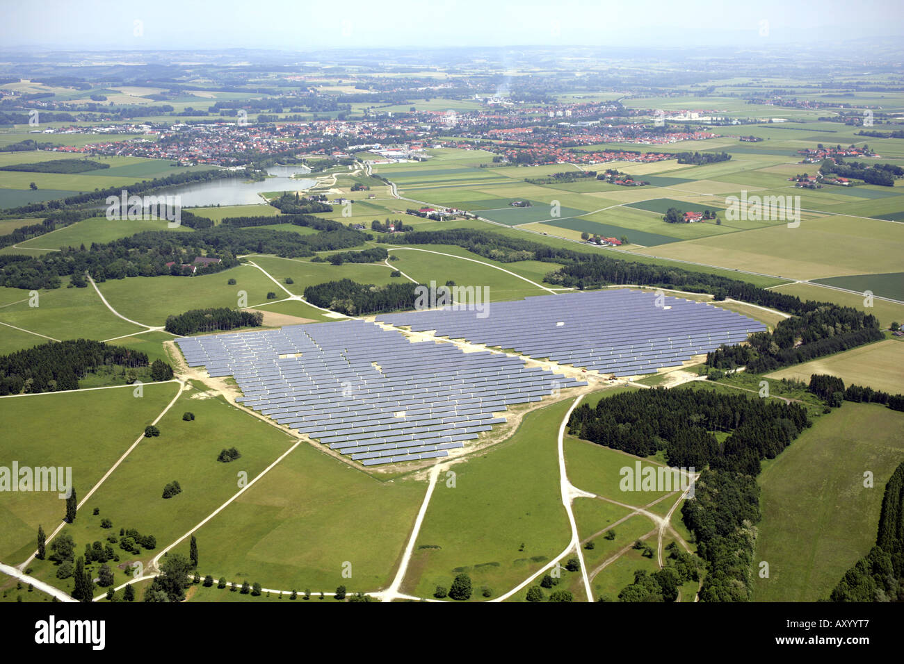 photovoltaics installations, Shell Solar System, Germany, Bavaria ...