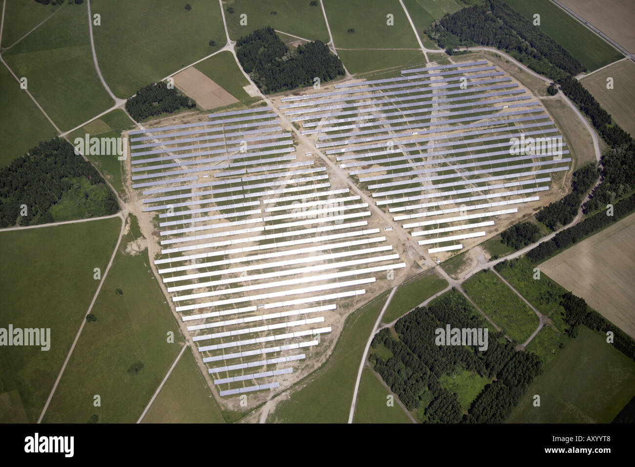 photovoltaics installations, Shell Solar System, Germany, Bavaria ...