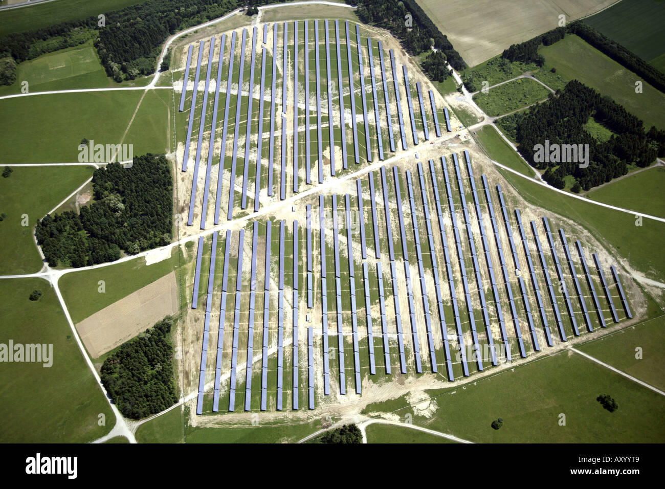 photovoltaics installations, Shell Solar System, Germany, Bavaria ...
