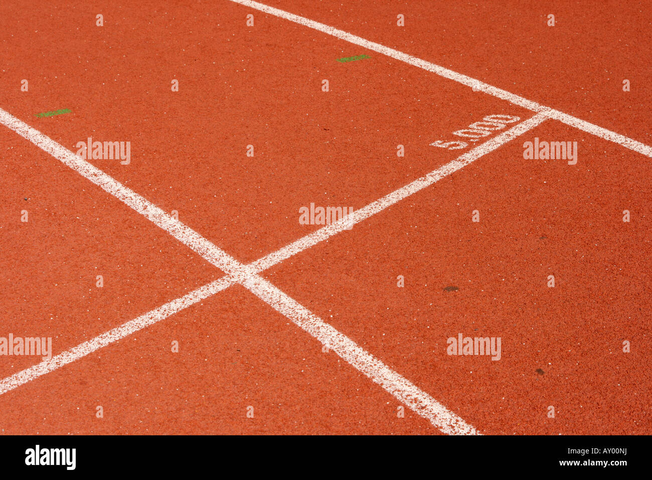 five thousand meters mark detail from race track sports concepts Stock ...