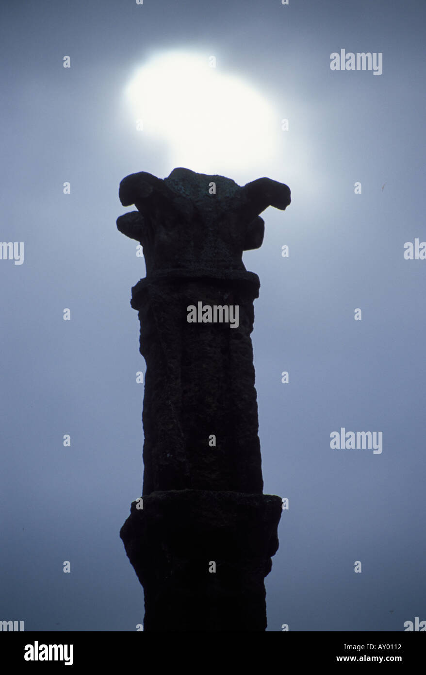 Ancient and mysterious market stone at Aldborough Yorkshire UK Stock ...