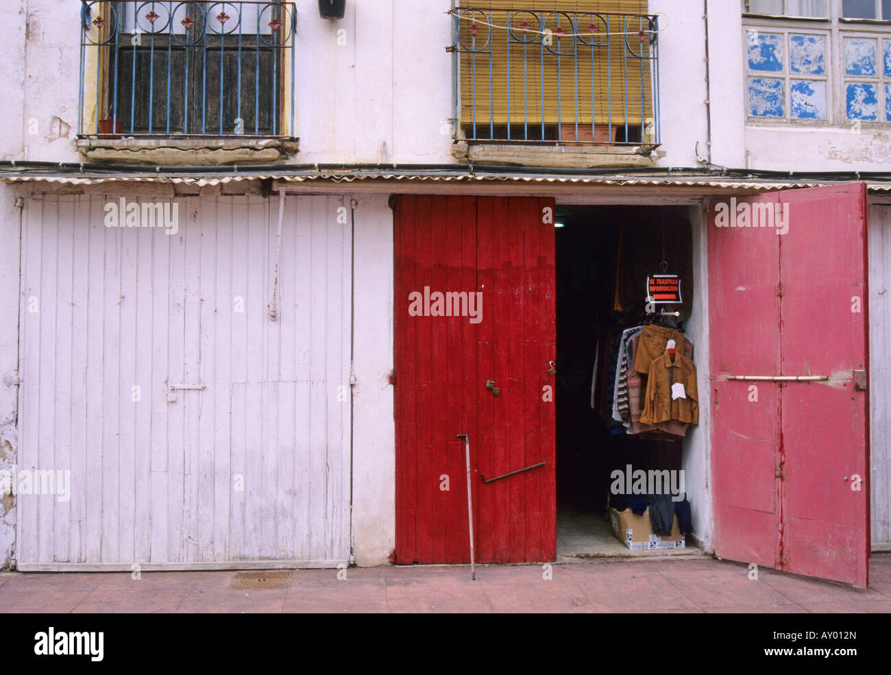second hand clothes store in old town Ibiza Balearic Islands Spain ...