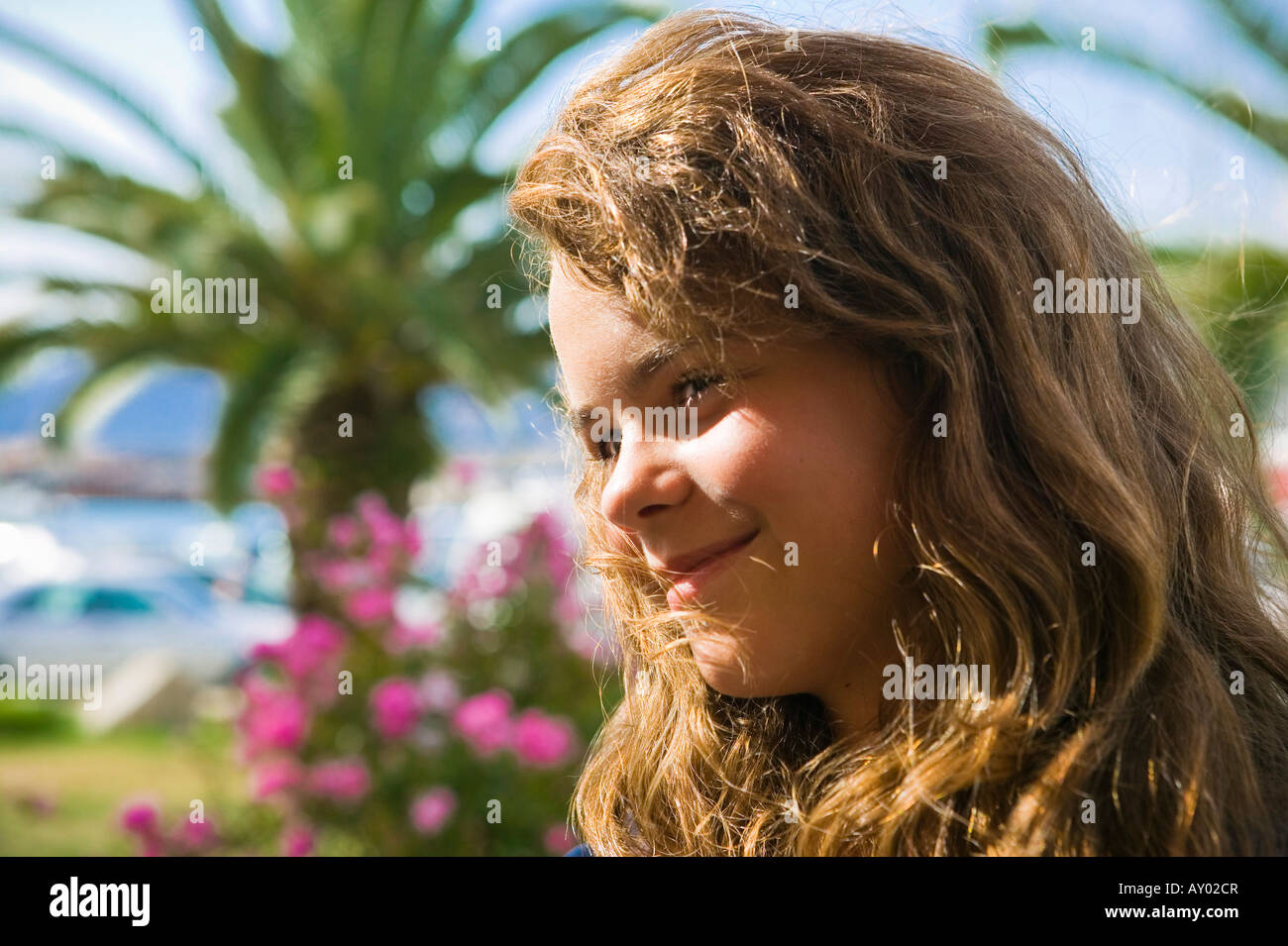 friendly portrait of a young lady Stock Photo - Alamy