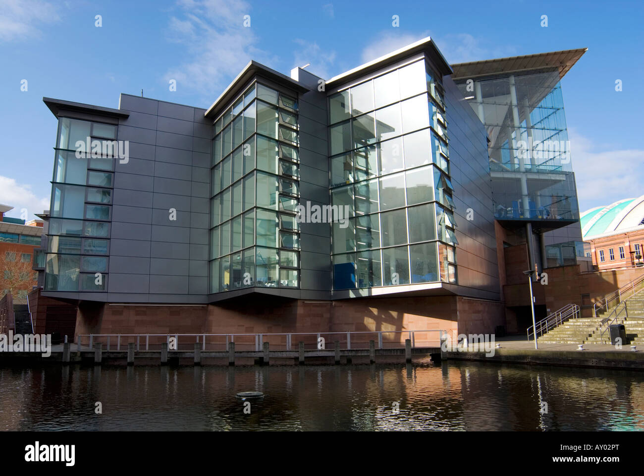 Bridgewater Hall in Barbirolli Square Manchester England UK Stock Photo ...