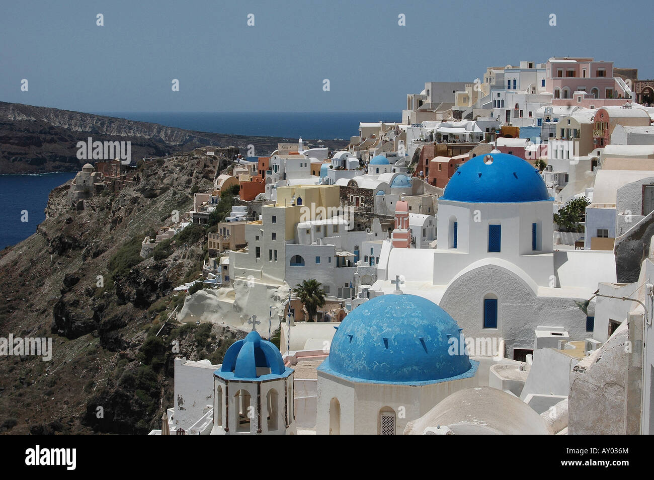 Santorini Greece landscape Stock Photo - Alamy