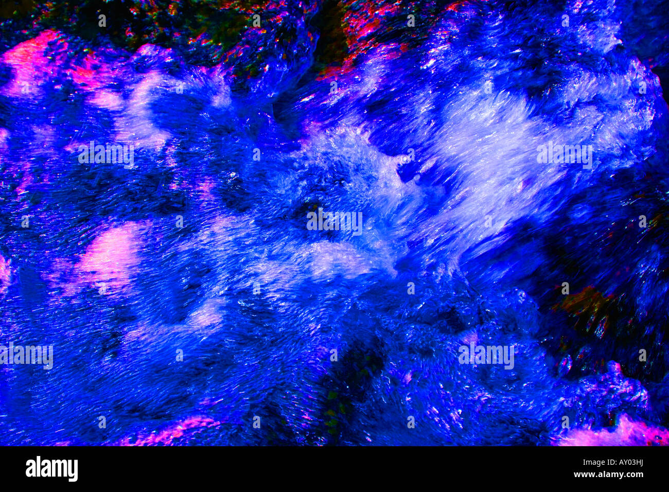 A splash of blue Stock Photo - Alamy