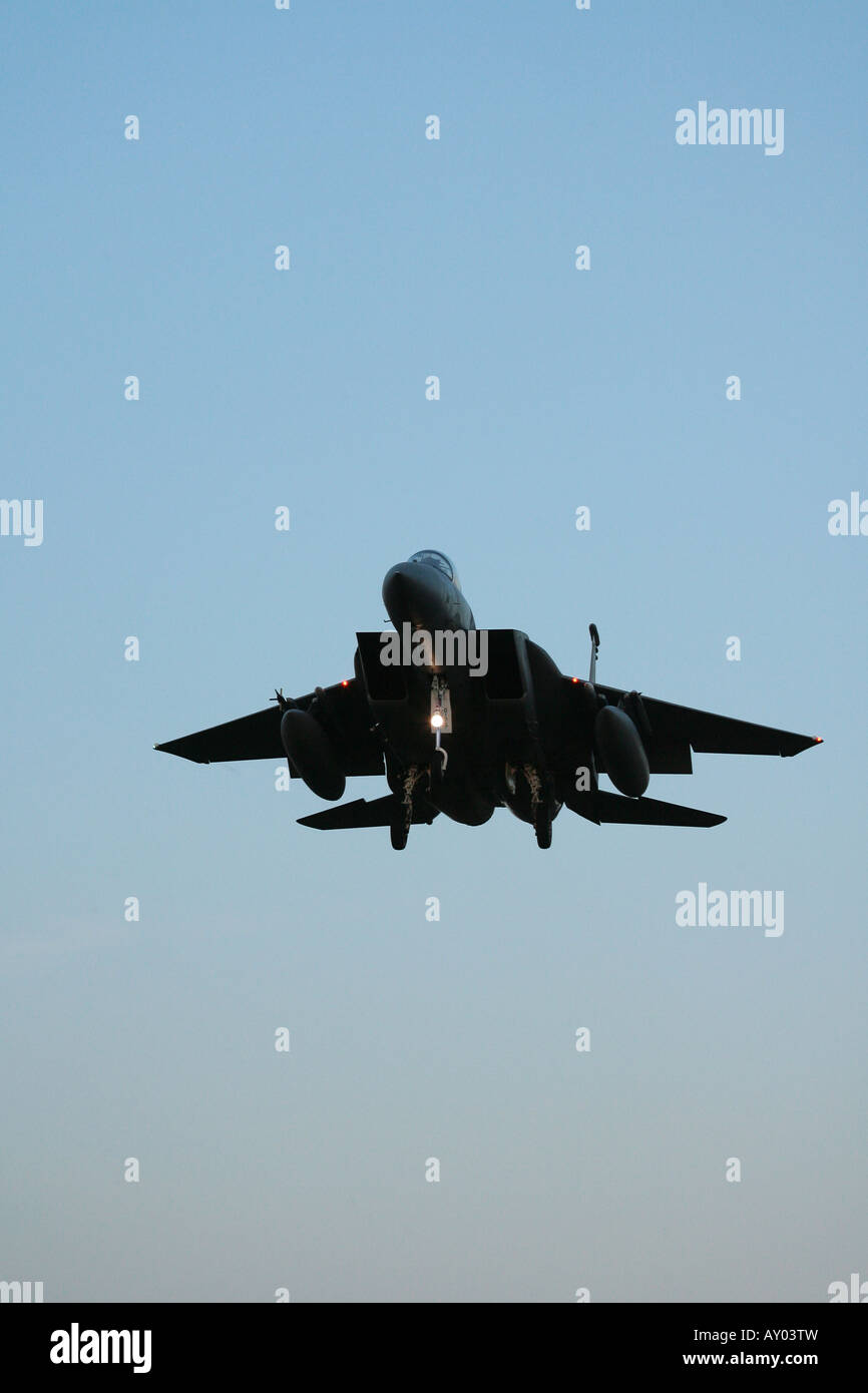 F15 Eagle landing at RAF Lakenheath Stock Photo - Alamy