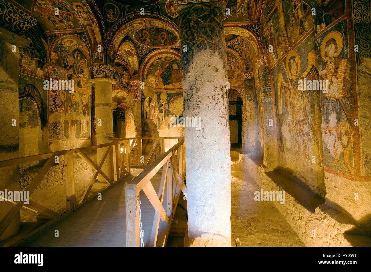 Goreme Open Air Museum, Karanlik (Dark) Church, 12th century ...