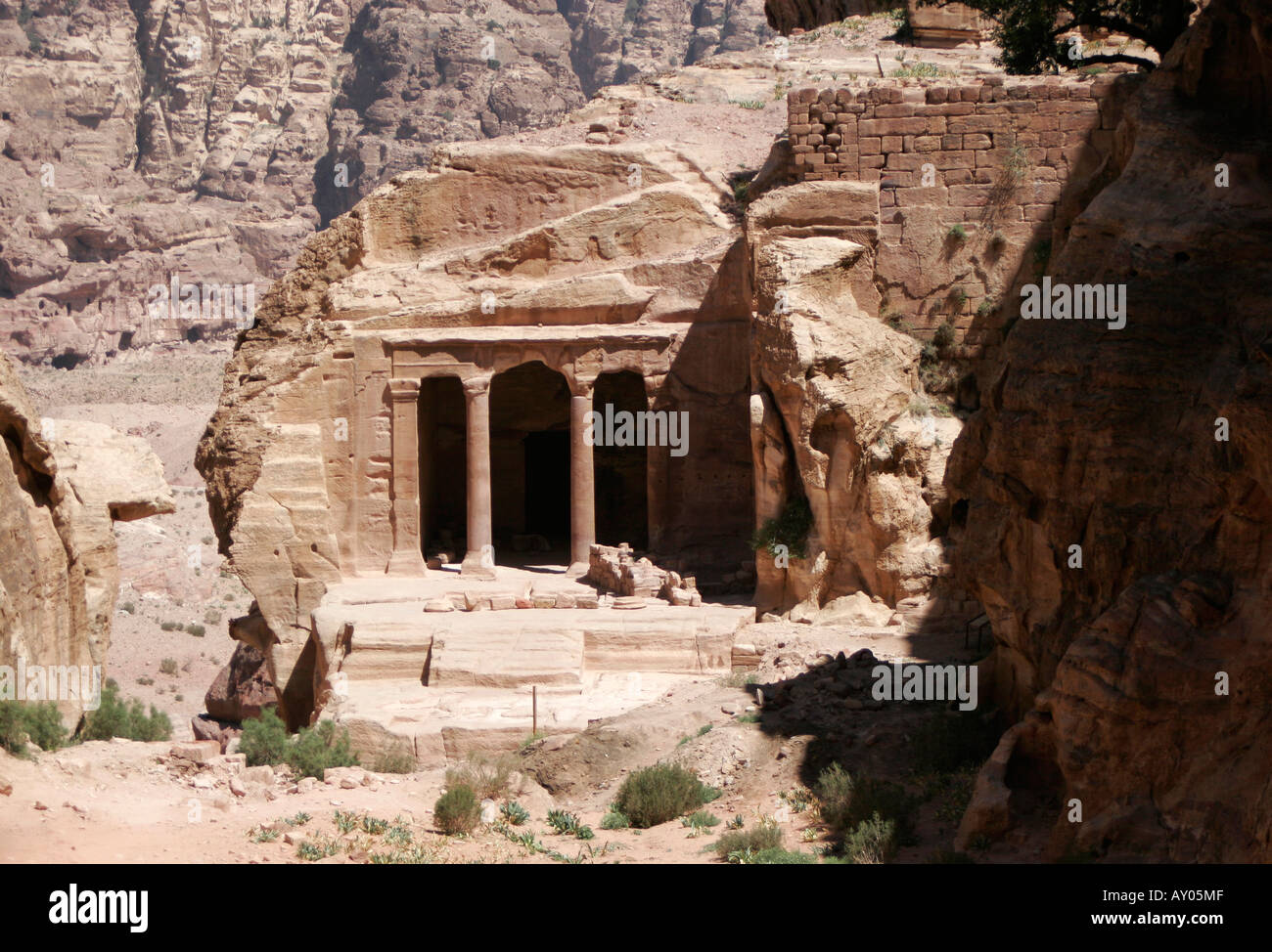 Ancient temple, Petra, Jordan, Middle East Stock Photo - Alamy