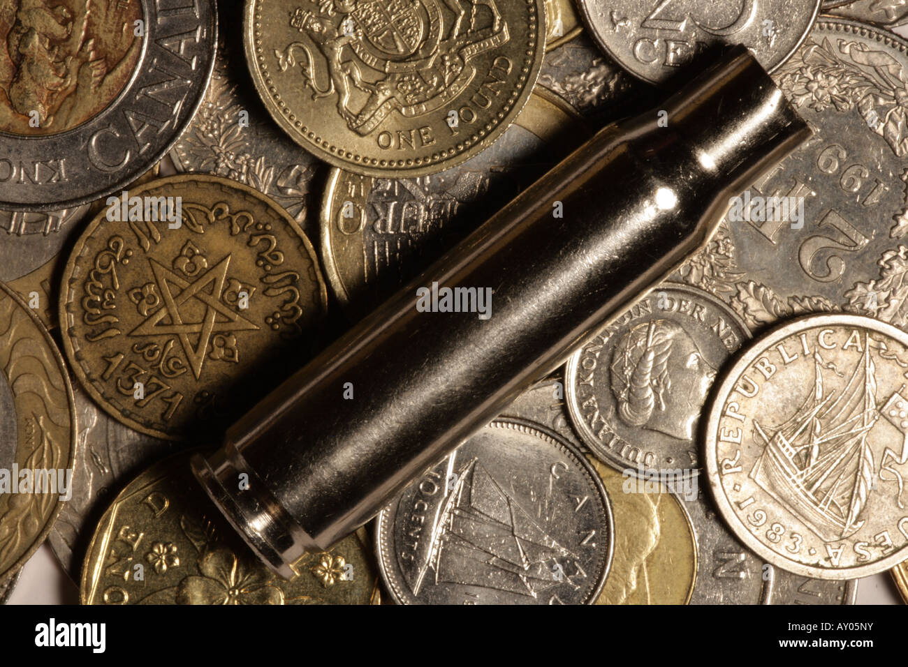 "MONEY & SHELL CASING Stock Photo - Alamy