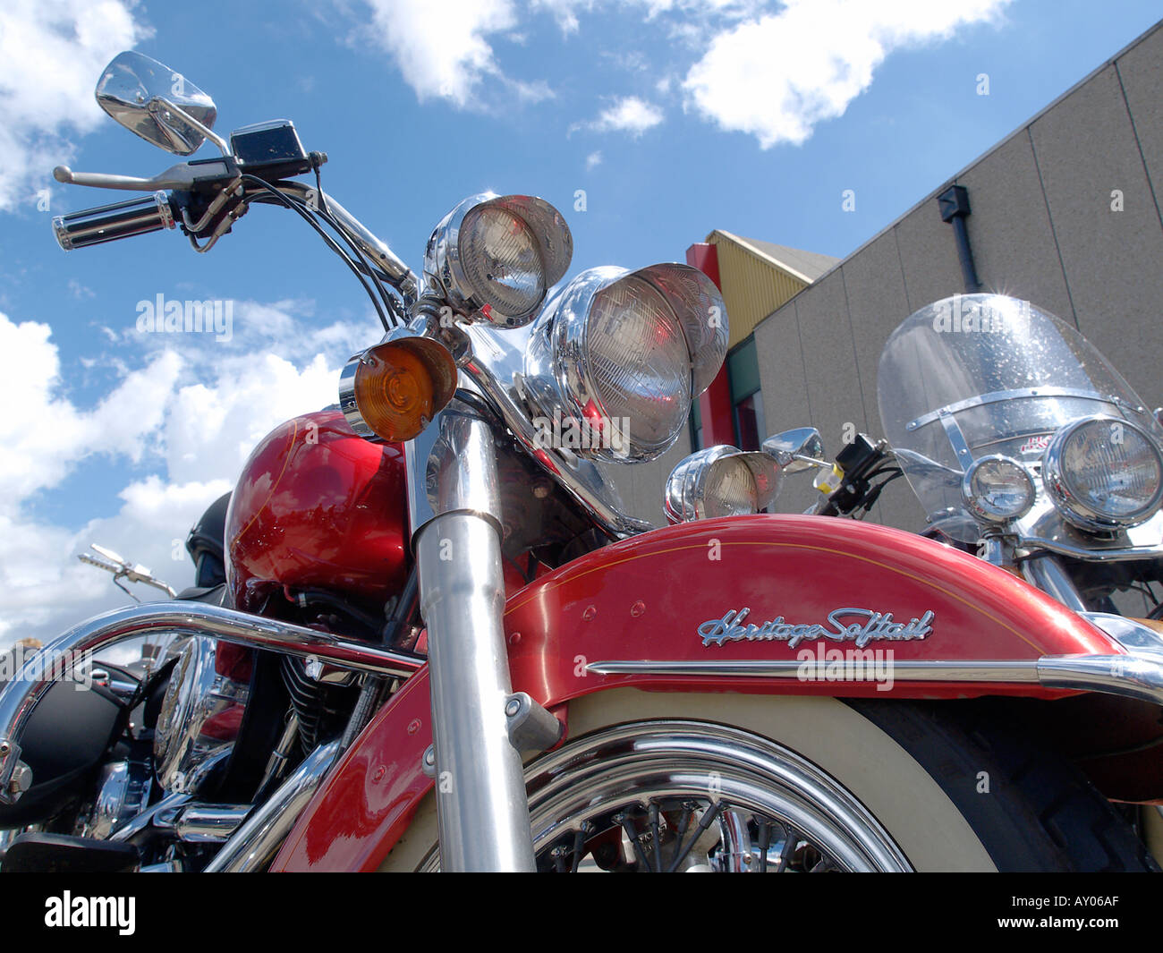 Red harley davidson softail heritage hi-res stock photography and ...