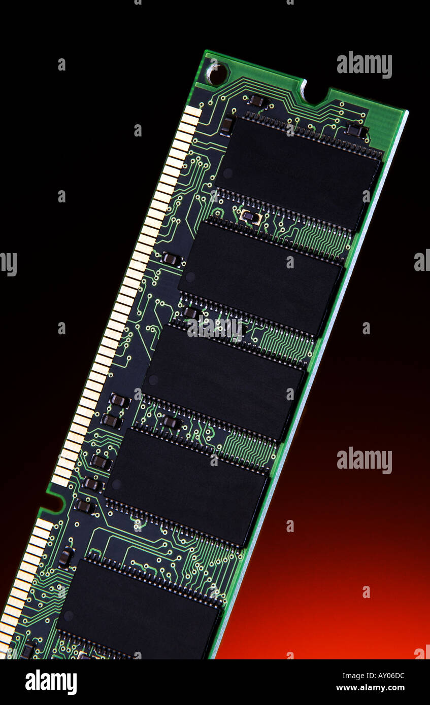 Close up image of PC RAM 3 Stock Photo - Alamy
