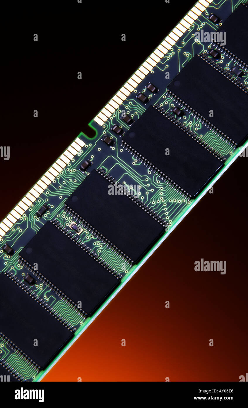 Close up image of PC RAM 7 Stock Photo - Alamy