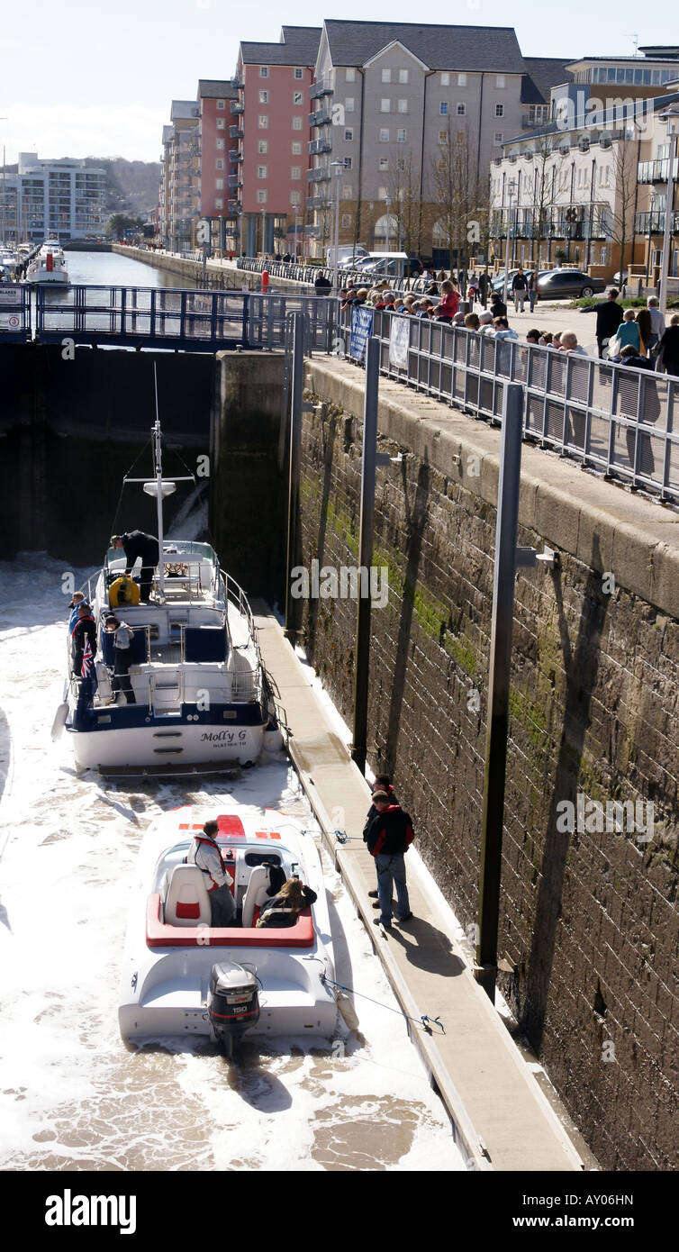 Portishead Lock Portishead Somerset England Stock Photo - Alamy