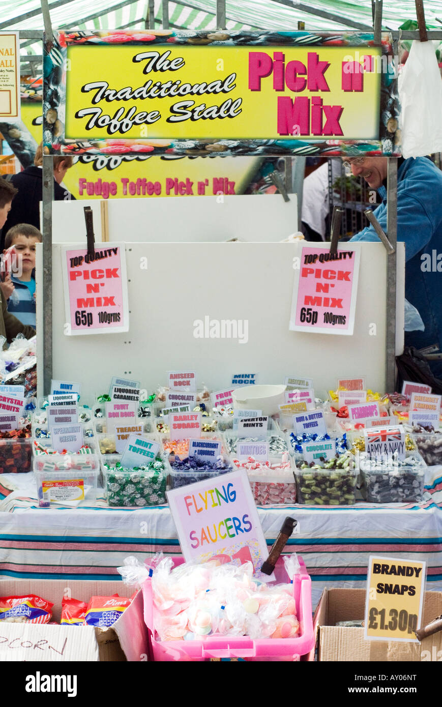 Pick n mix sweet stall Stock Photo - Alamy