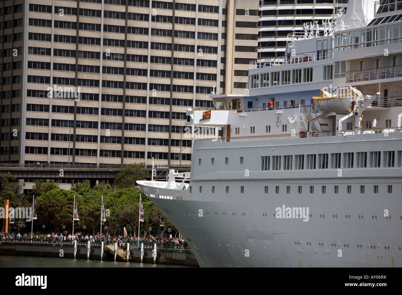 MS Black Watch, cruise ship of Fred Olsen Lines, moored at Circular ...