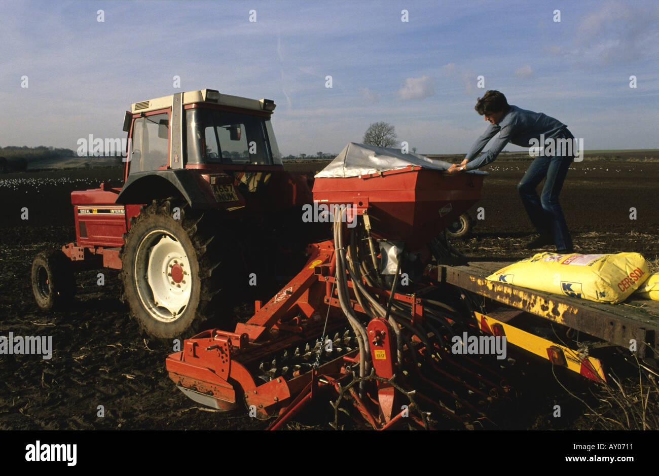 Agriculture farming farm labour sowing hi-res stock photography and ...