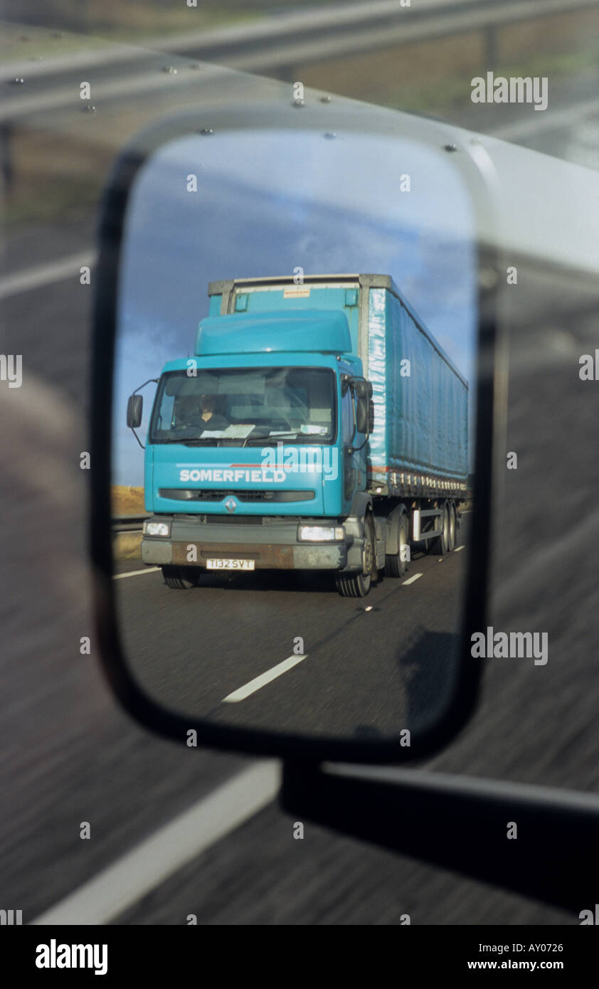 Lorry reflected in vehicle wingmirror hi-res stock photography and ...