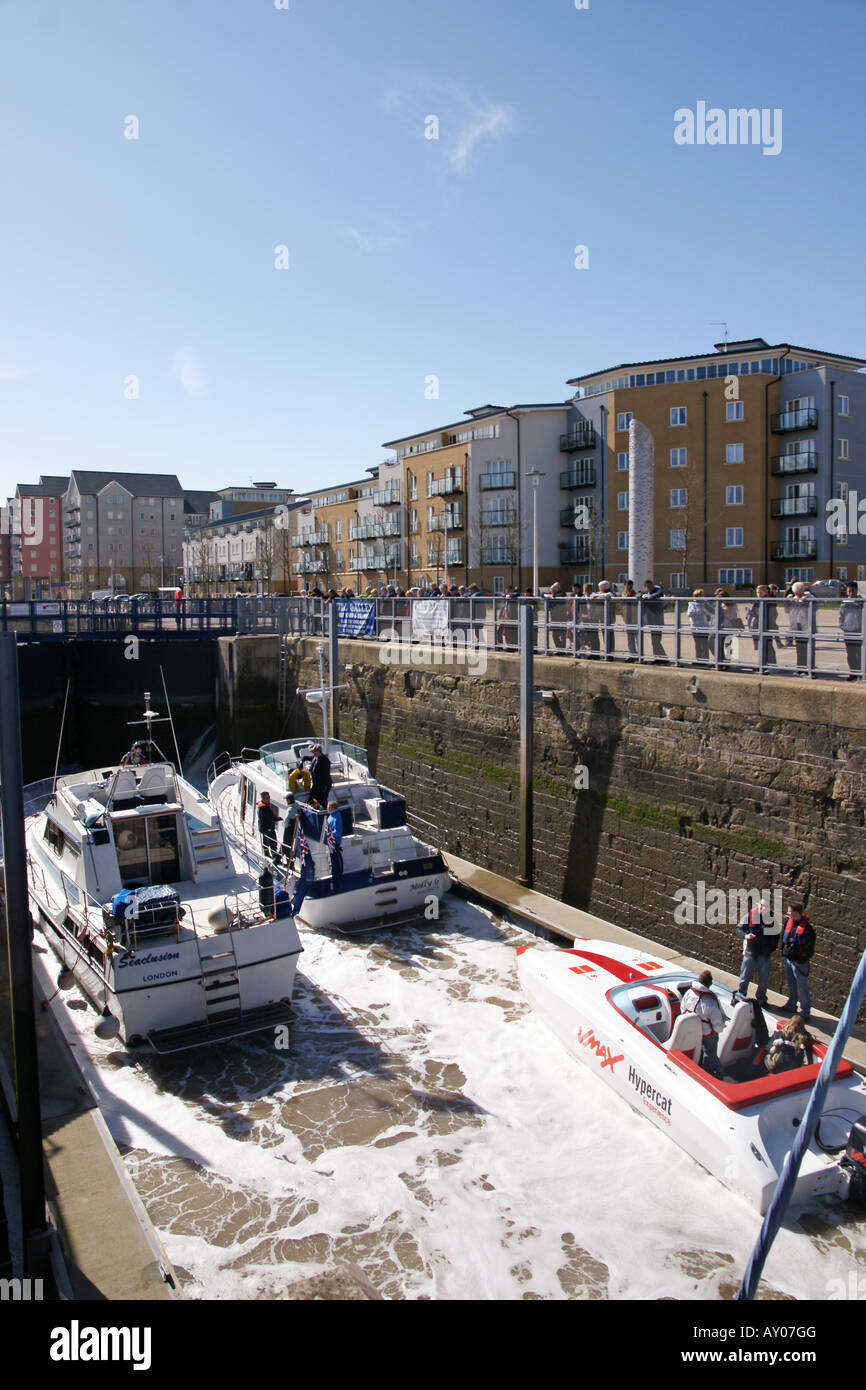 Portishead Lock Portishead Somerset England Stock Photo - Alamy
