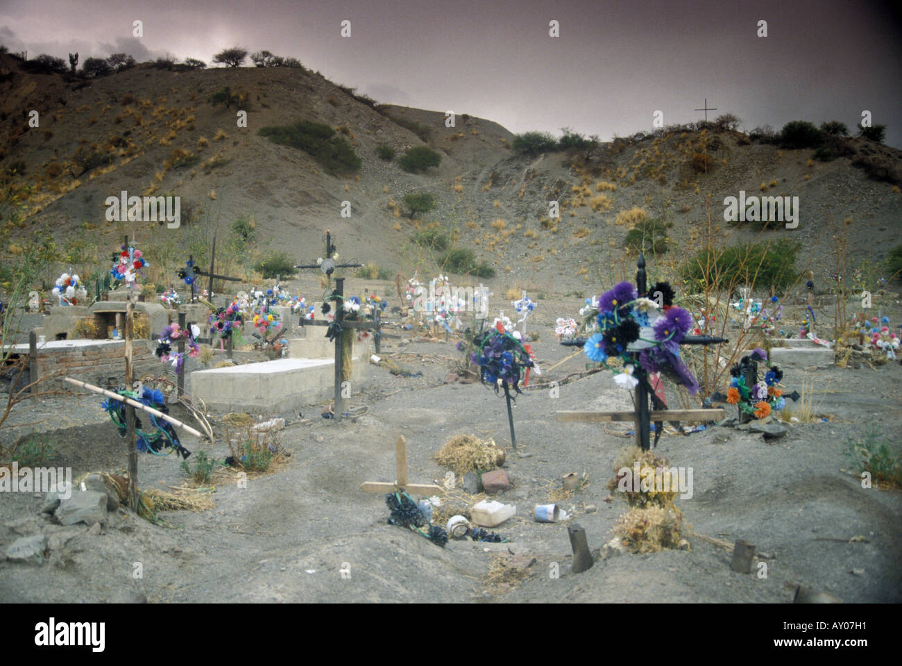 A cemetery in the south of Bolivia Stock Photo - Alamy