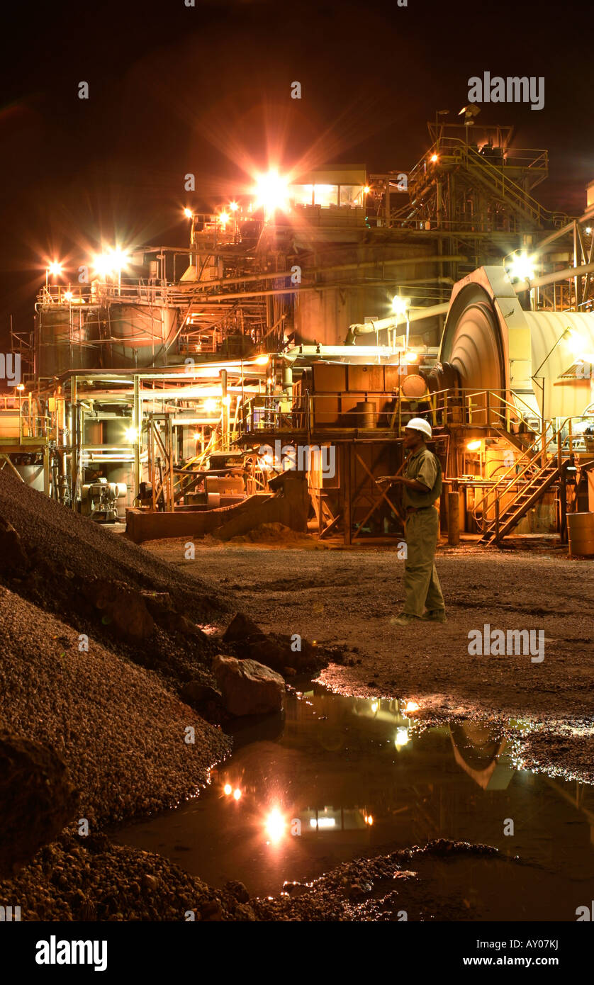 Gold Mining Process Plant Stock Photos & Gold Mining Process Plant ...