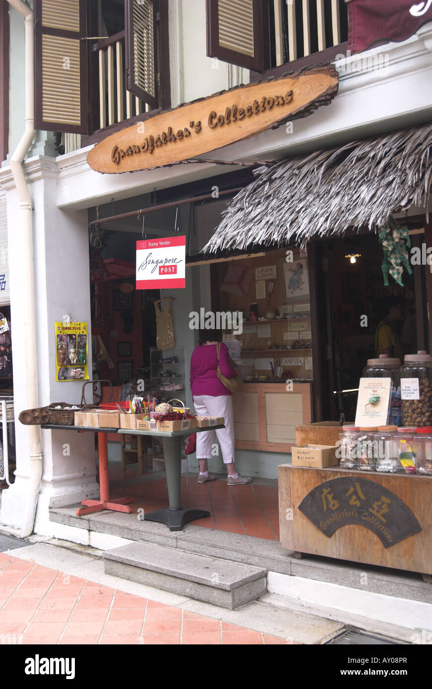 Fancy goods and souvenir shop, Bussorah Street, Kampong Glam (Arab area ...