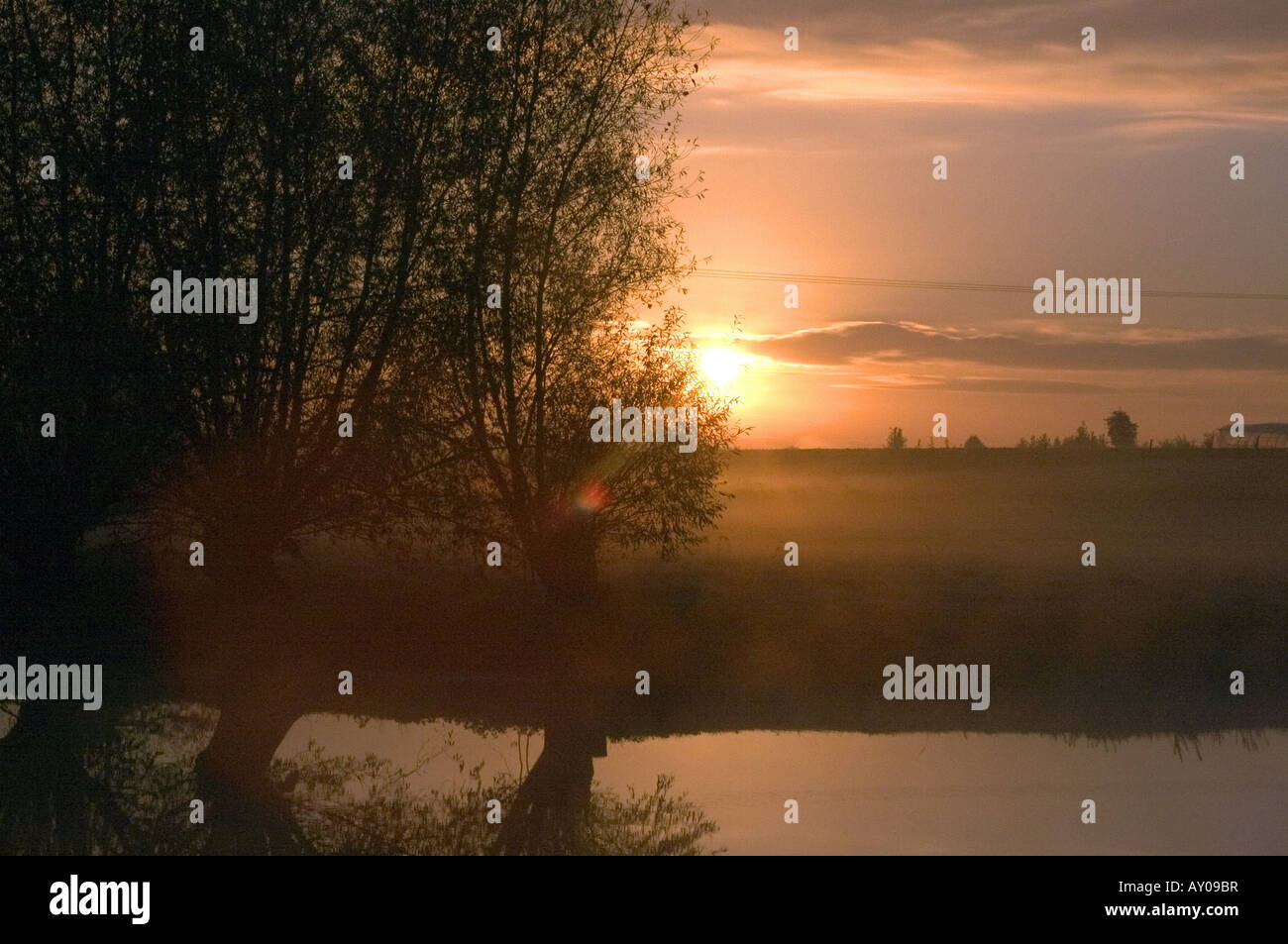 River Avon at sunset Stock Photo - Alamy