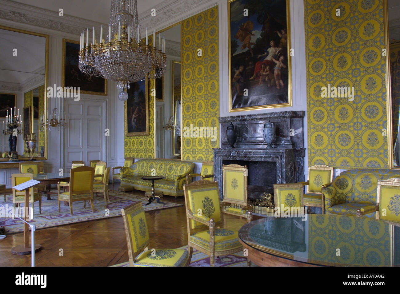 The Music Room The Grand Trianon Palace of Versailles Near Paris France ...