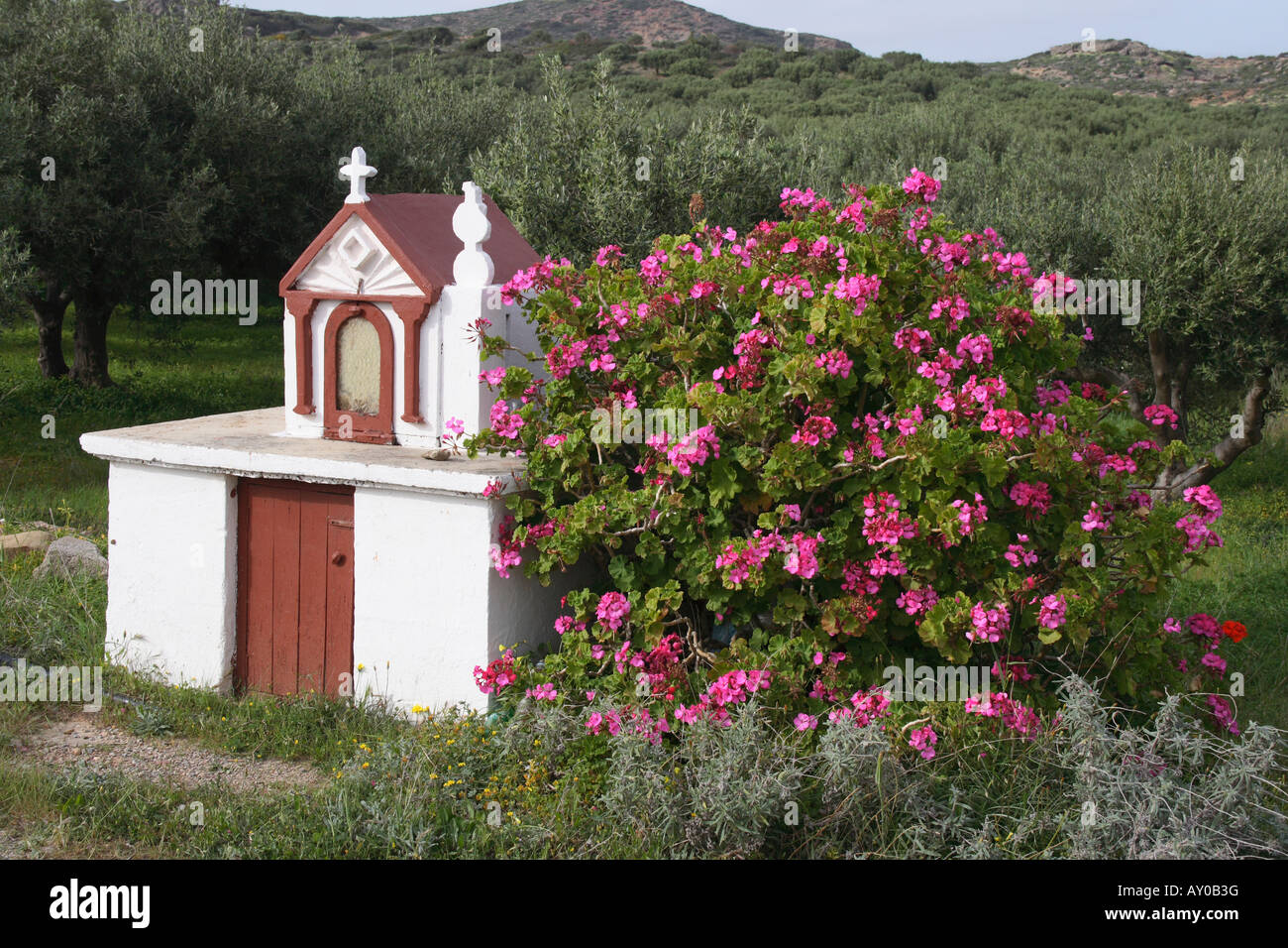traditional roadside shrine at Crete, Greece, Europe. Photo by Willy ...