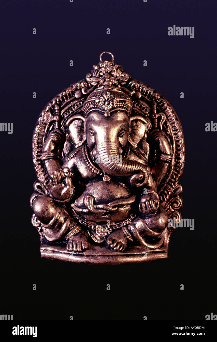 Clay idol of Ganesh Stock Photo - Alamy