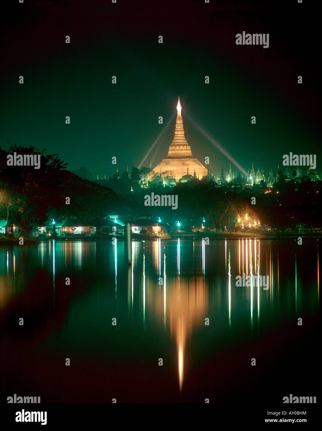 Shwedagon Pagoda, Rangoon (Yangon), Burma (Myanmar Stock Photo - Alamy