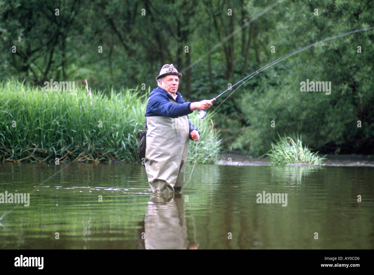 George Melly Personality Fly Fishing UK SB Stock Photo - Alamy