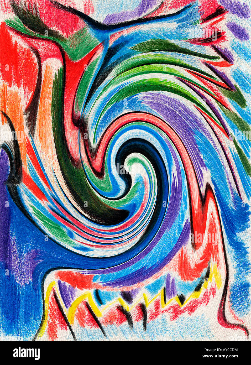 modern art coloured swirls Stock Photo - Alamy