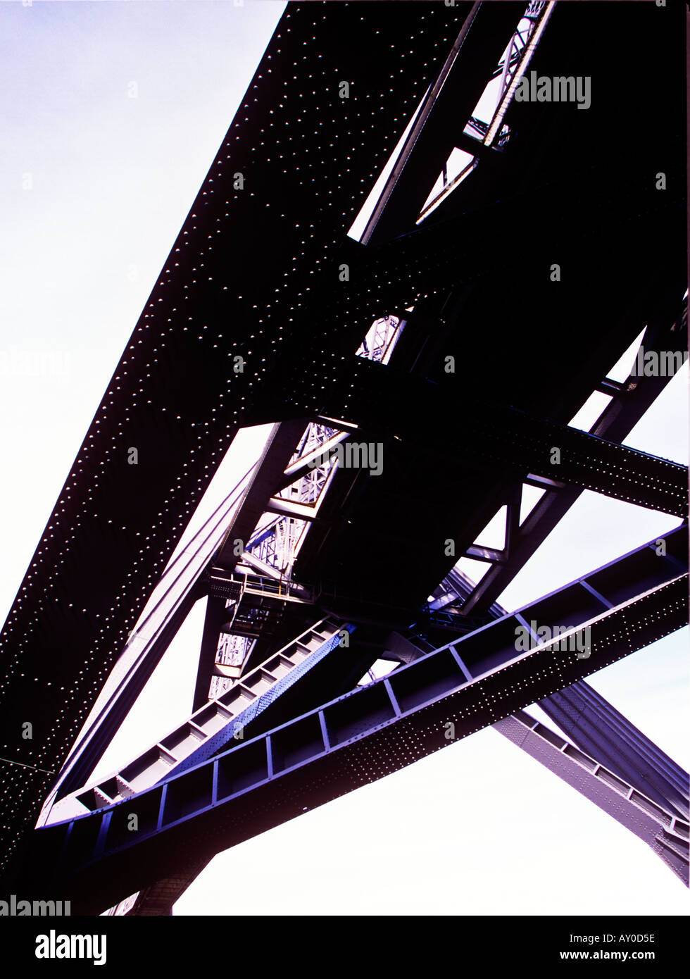 Connel bridge, cantilever steel bridge detail in scottish highlands in ...
