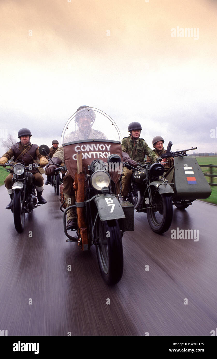 Military Motorcycle Convoy Stock Photo - Alamy