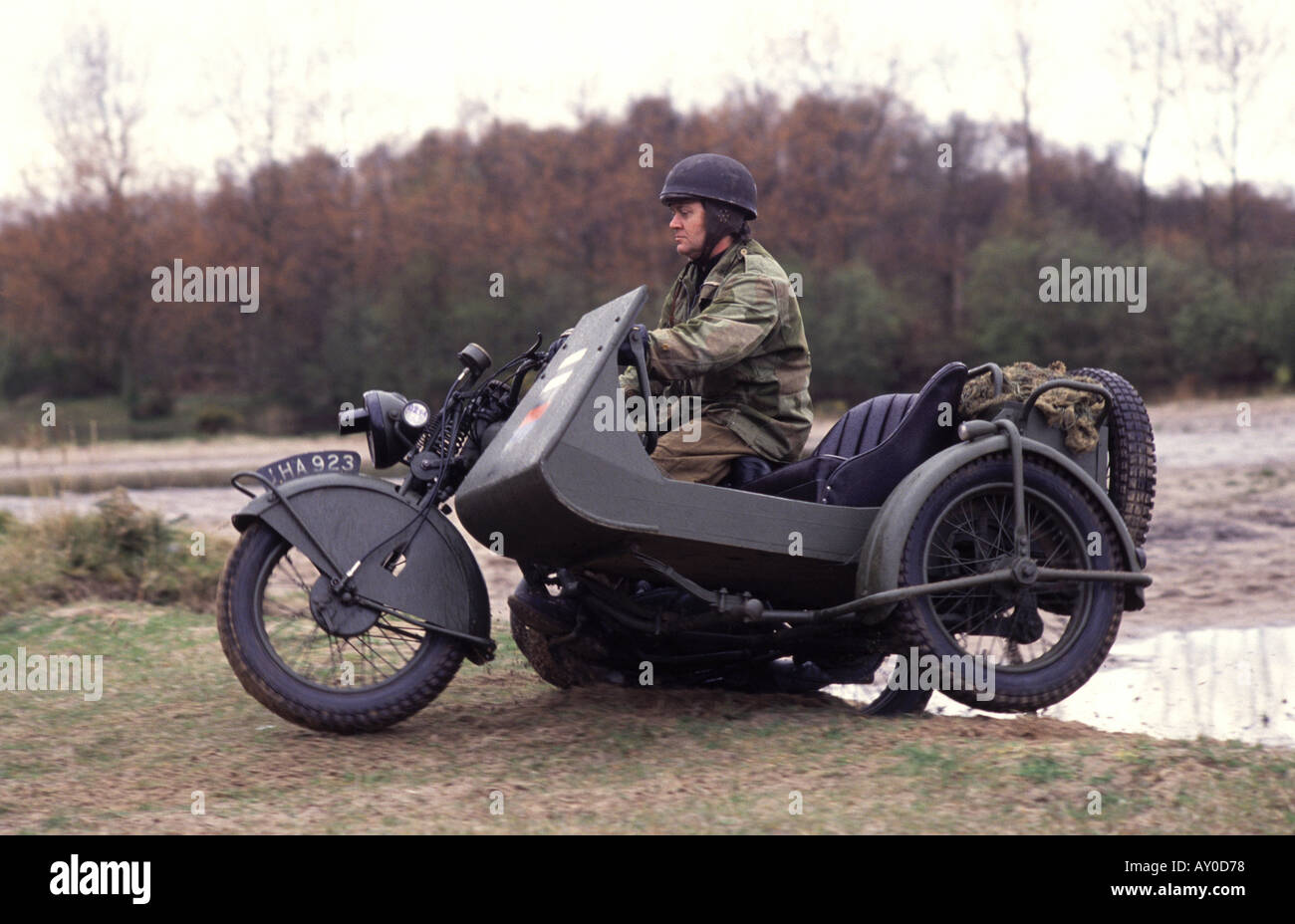 Army Sidecar outfit Stock Photo - Alamy